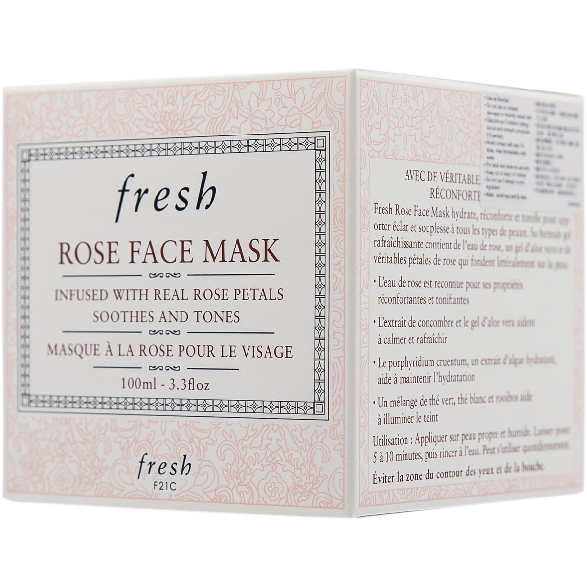 Fresh 玫瑰保濕面膜 (100ml) Rose Face Mask – Angel Beauty Bar